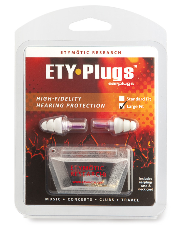 Etymotic Ety-Plugs Hi-Fi Musicians Ear Plugs - Large Size (NRR 12 ...