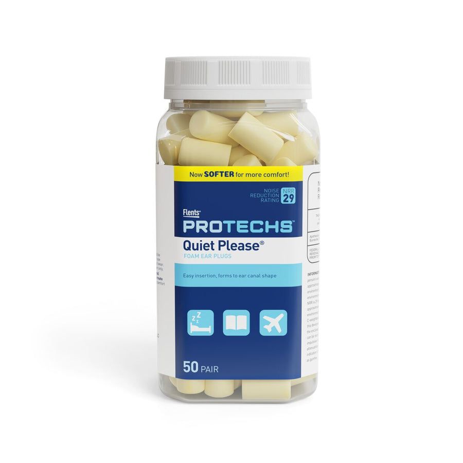 Flents ProTechs Quiet! Please UF Foam Ear Plugs (NRR 29) (Bottle of 50 ...
