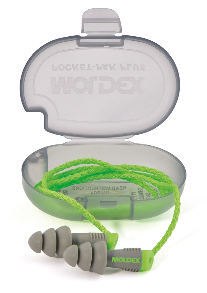 Moldex Alphas Reusable Ear Plugs - w/Cord in Pocket-Pak Plus (NRR 27 ...