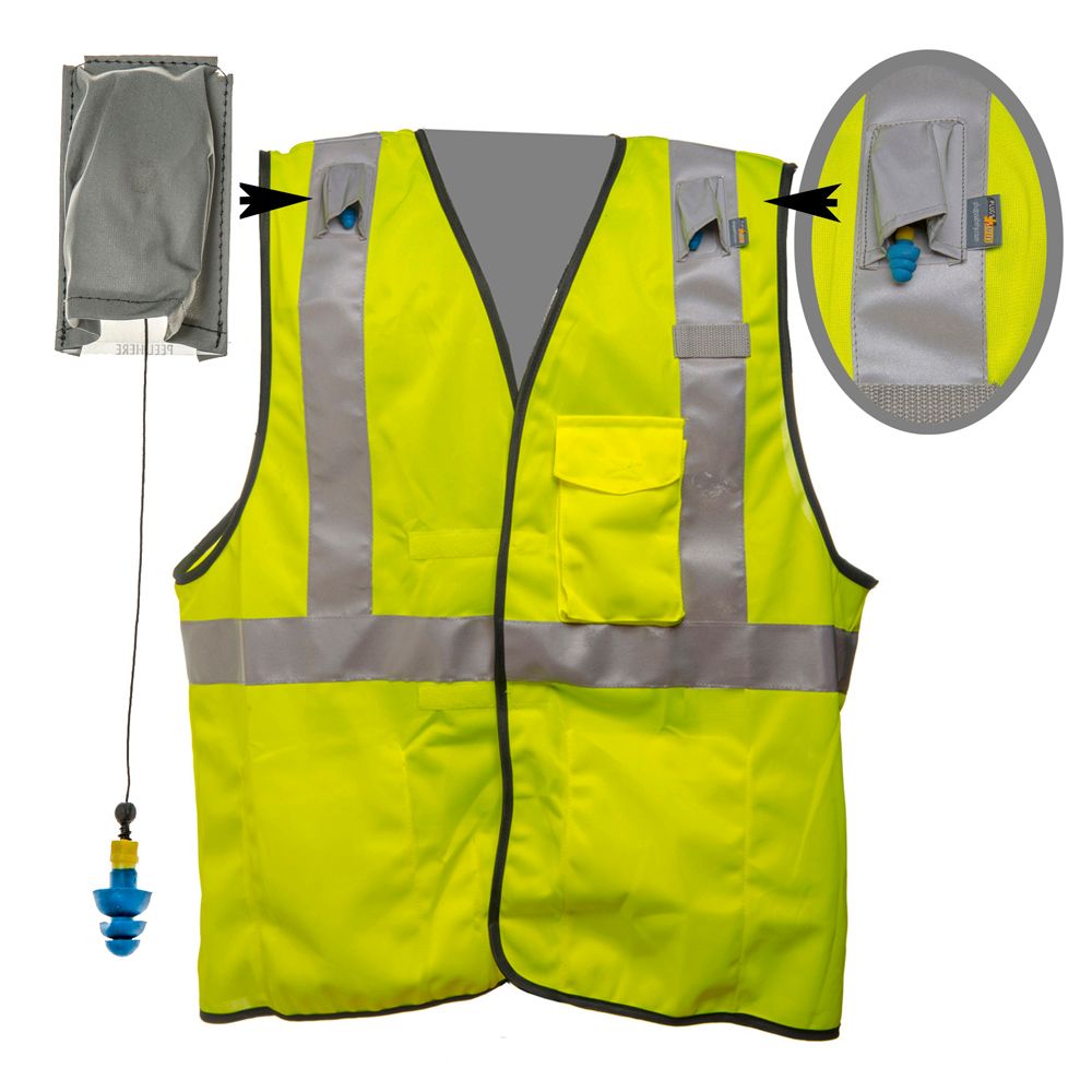 ReadyMax PlugsPockets Retractors for Safety Vests with PermaPlug Ear ...