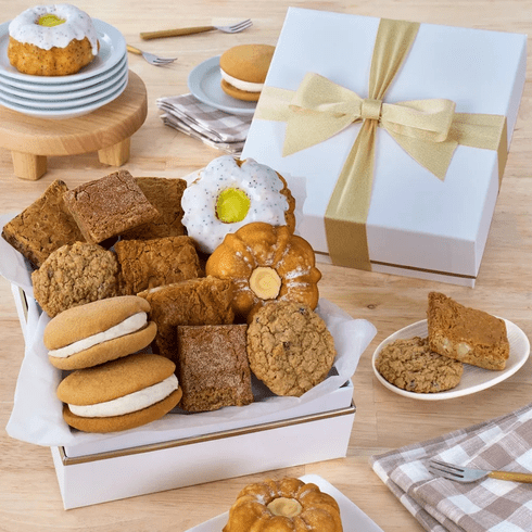 Classic Vanilla and Blondie Baked Goods Gift Box