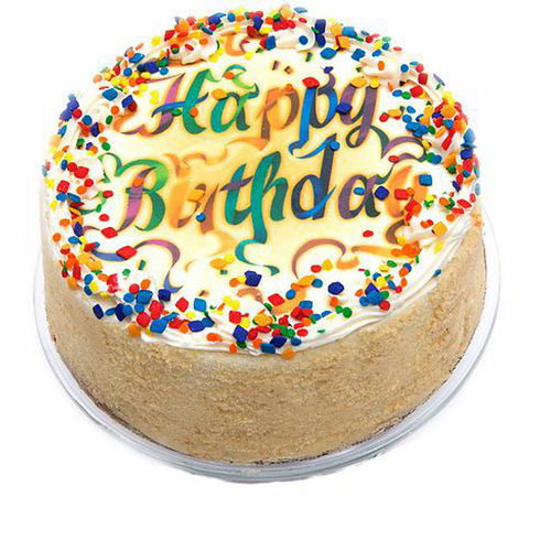 David's Cookies Vanilla Birthday Cake 7"