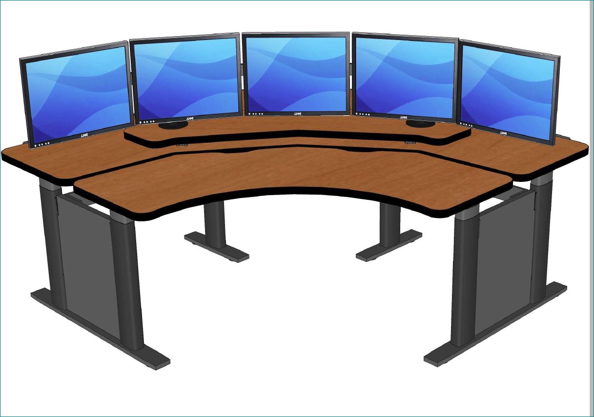 Corner Computer Desk | 911 Dispatch Furniture