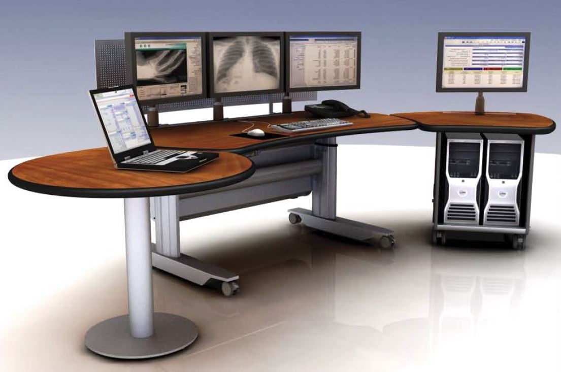 Adjustable Radiology Workstation | Radiology Desk | TX
