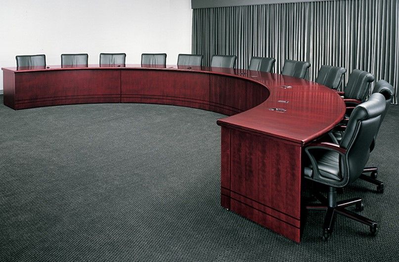 Coucil Chamber Desk Seats 8-9 | Social Distancing Panels