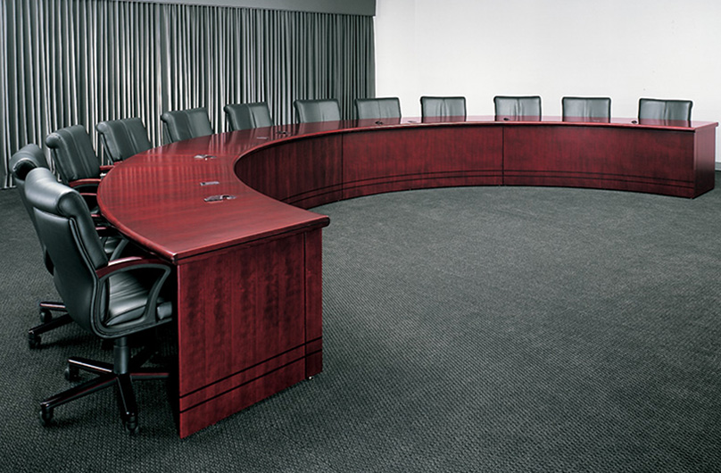 Coucil Chamber Desk Seats 8-9 | Social Distancing Panels