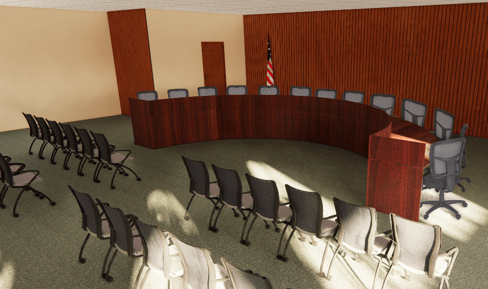 Courtroom Furniture | Council Chamber Desk | Half Moon Conference ...