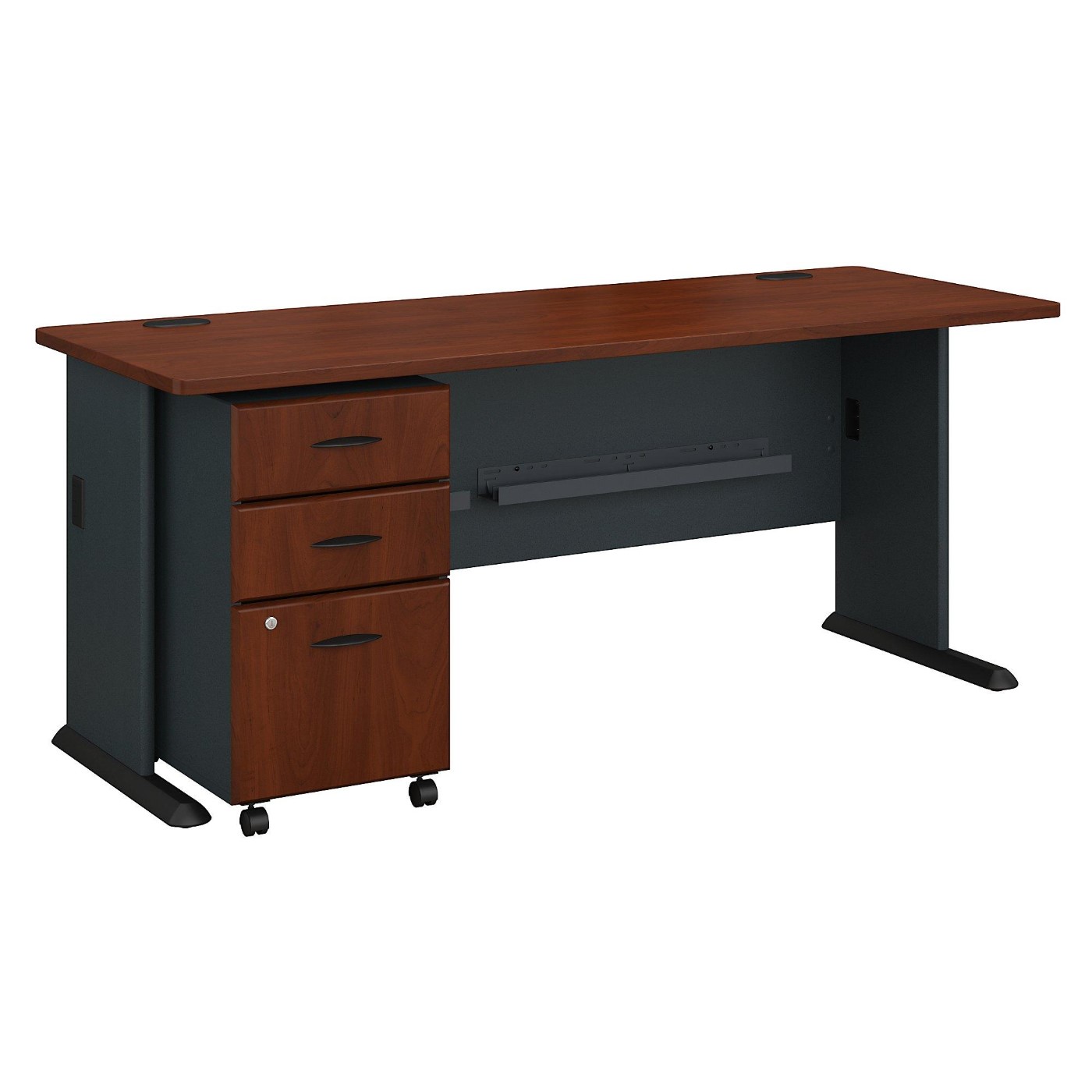 72 inch Desk with Mobile File Cabinet|Free Shipping with ErgonomicHome.com