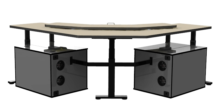 Control Room Desk | Corner Computer Desk | TX, CA, NY