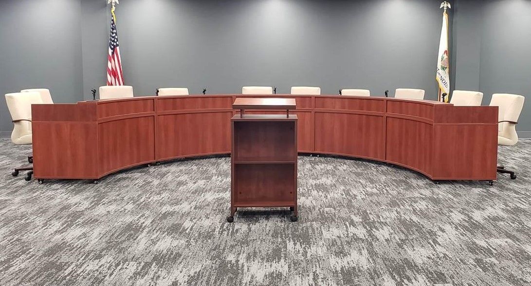 Conference Room Table | Dais Desk | Council Chamber Furniture | Near Me TX