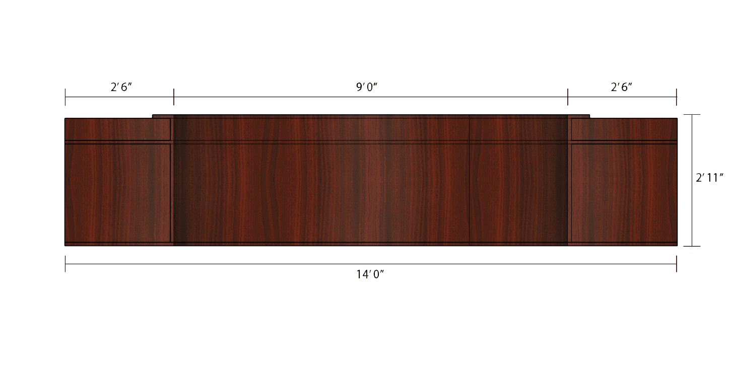 Council Chambers Desk | Dias Furniture | Seats 8-9 | Near Me