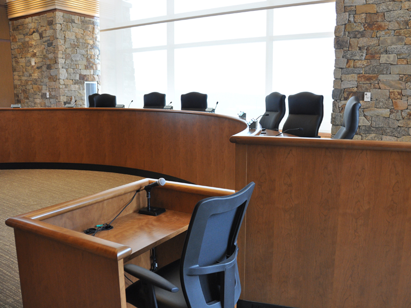 Coucil Chamber Desk Seats 8-9 | Social Distancing Panels