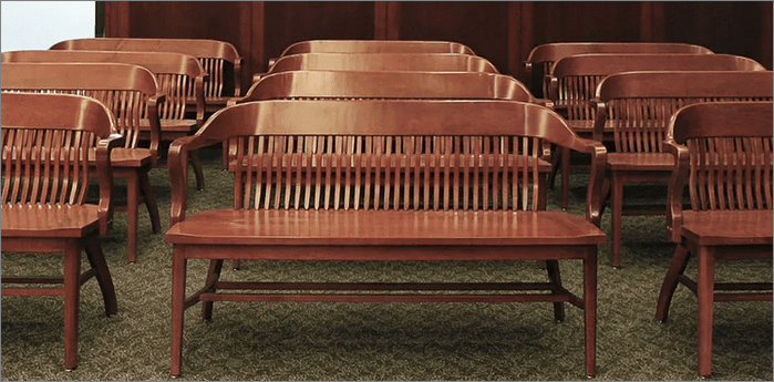 Courtroom Bench | Solid Oak