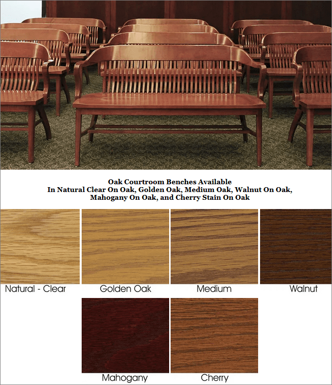 Courtroom Bench | Solid Oak