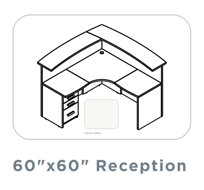 Reception Desks|EDGE Reception Desk with counter|Free Shipping with ...