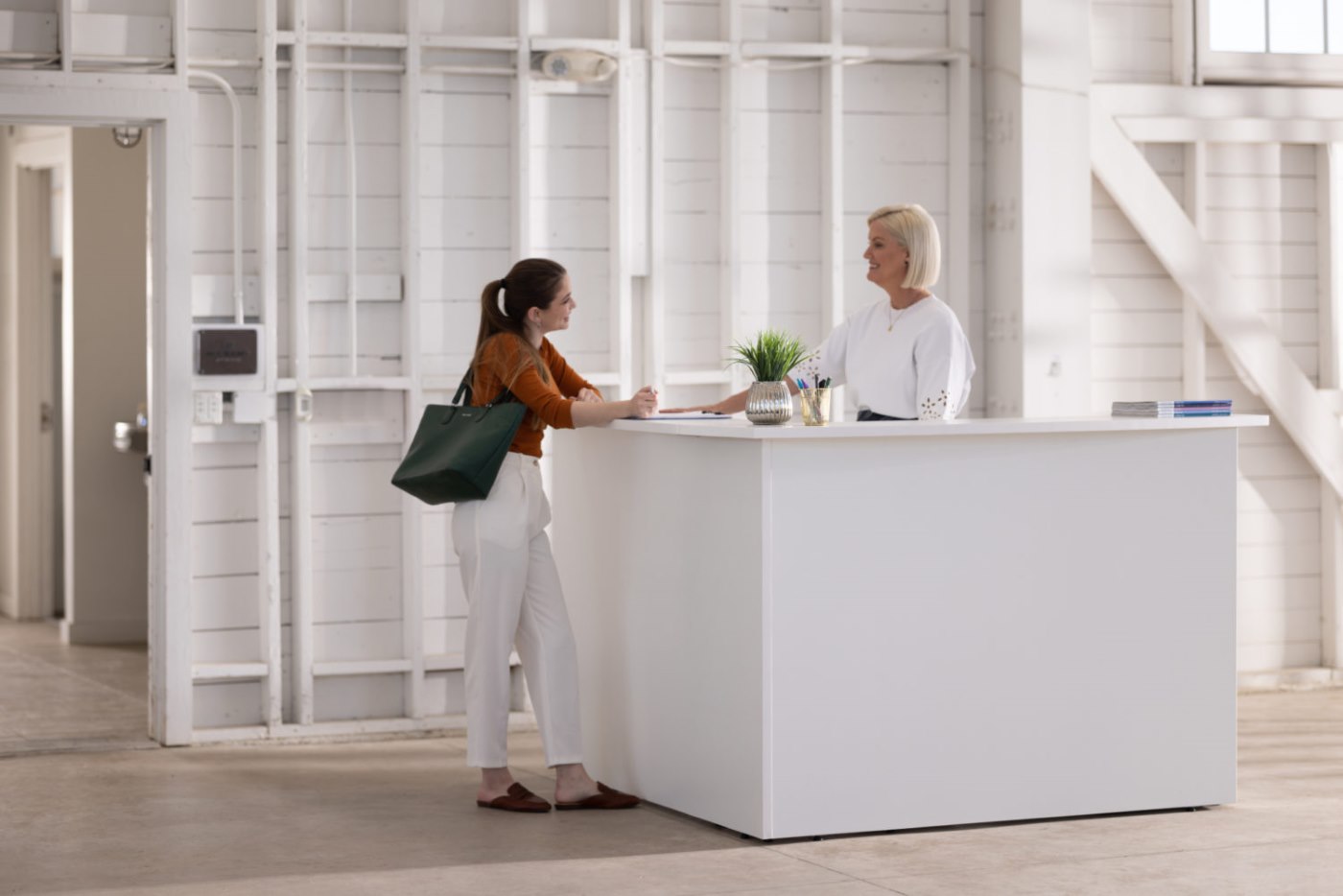 Reception Desks|EDGE Reception Desk with counter|Free Shipping with ...