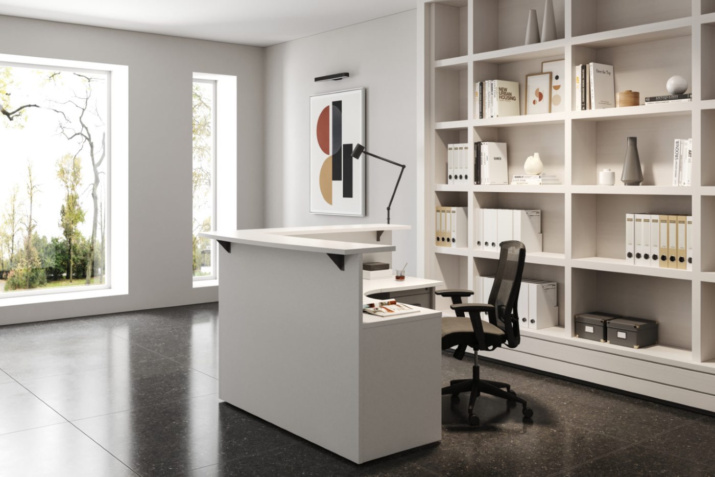 Reception Desks|EDGE Reception Desk with counter|Free Shipping with ...