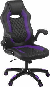 Gaming chair black and purple store