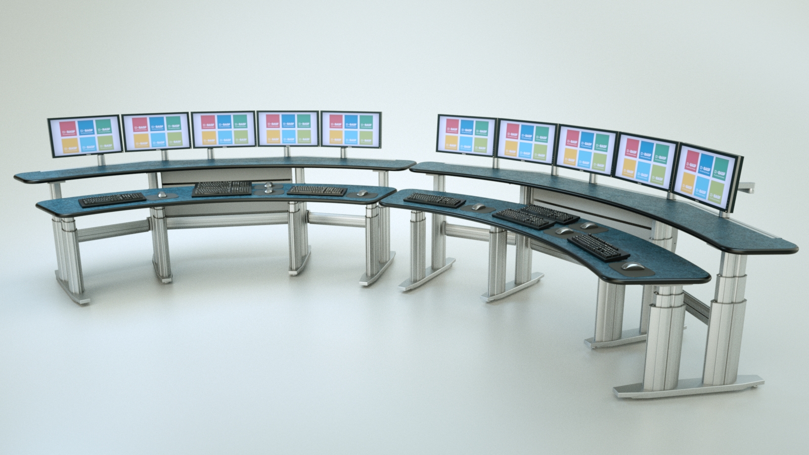 Control Room Desk | Sit Stand Desk | GSA Contract | Ergonomic Home ...