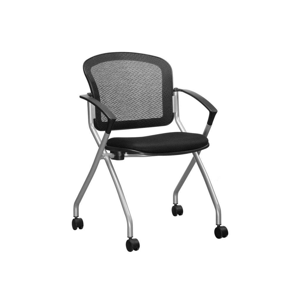 Ice Nesting Chair With Arms | Guest Seating | Mesh Nesting Chair | TX