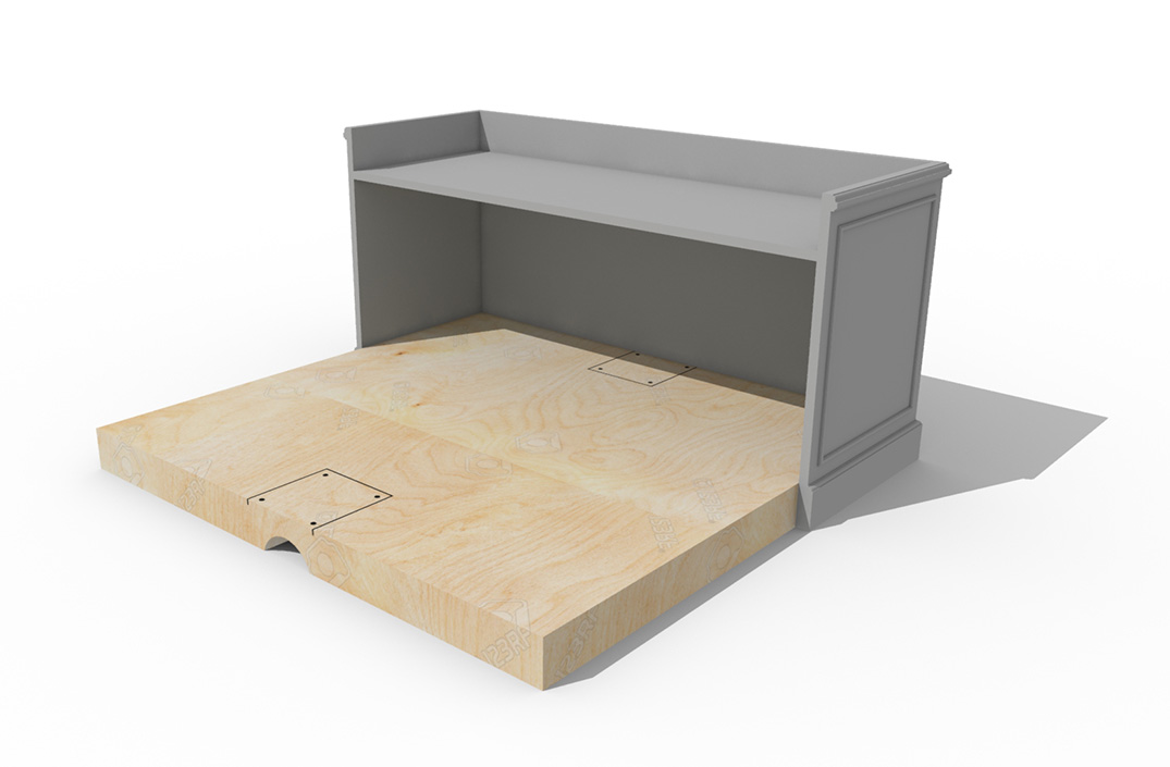 Judges Bench Desk Platform Riser|TX