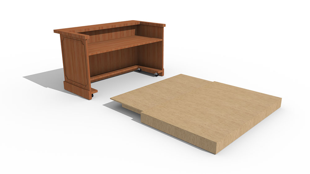 Judges Bench Desk Platform Riser|TX