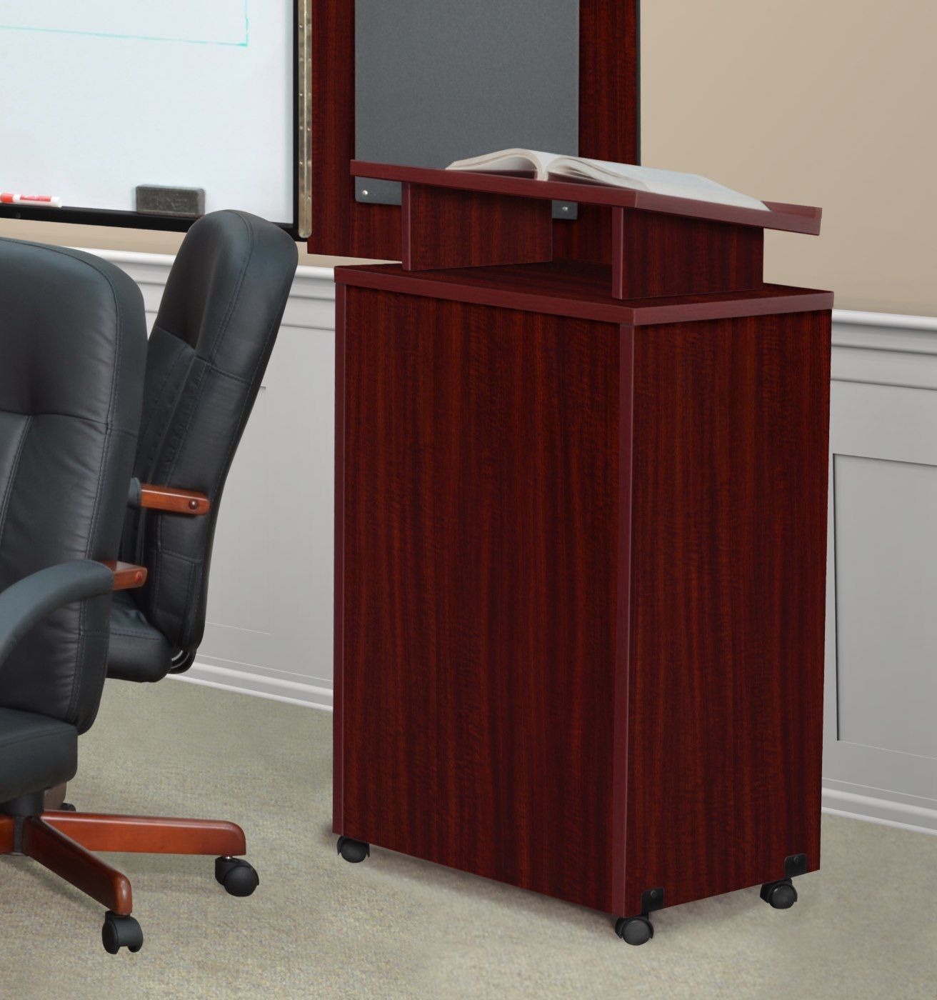 llc44mh | Lectern Podium- Mahogany | FREE SHIPPING!