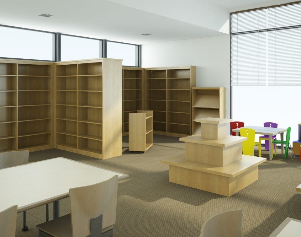 LIBRARY DISPLAY SHELVING