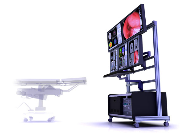 MediWall X-Ray Cart | Mobile monitor cart