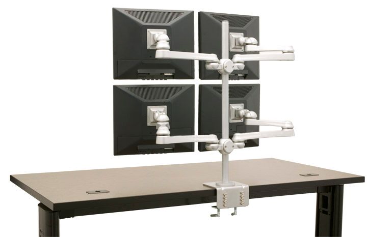 Quad Monitor Stand | Computer Monitor Stand | 4 Monitor Stand | TX