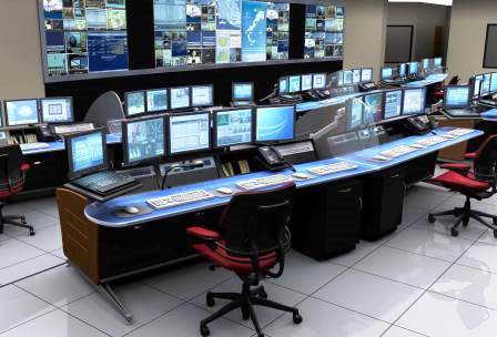 TBC IntelliTrac Security Desk - Technical Furniture System