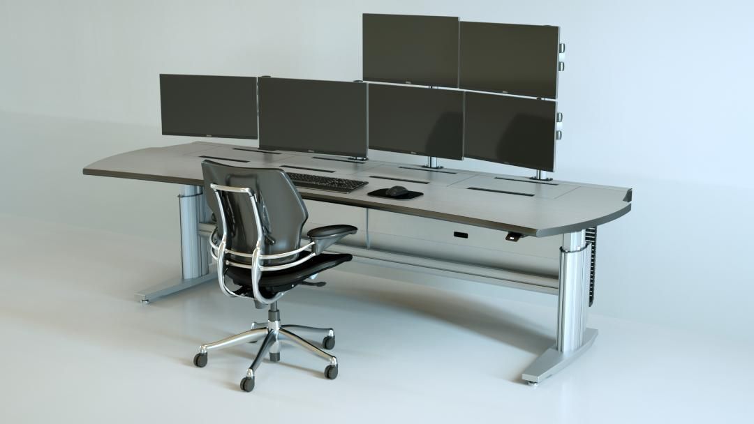 ST4E-L HEIGHT ADJUSTABLE CONTROL ROOM DESK ERGO-15490-24