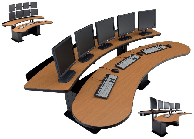 Control Room Desk | Adjustable Standing Desk | Banana Table EHBAN24