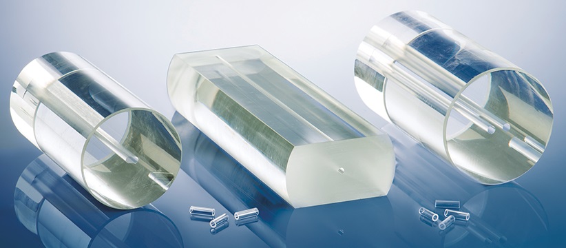 Solid One Piece Glass and Quartz Custom Fabrications