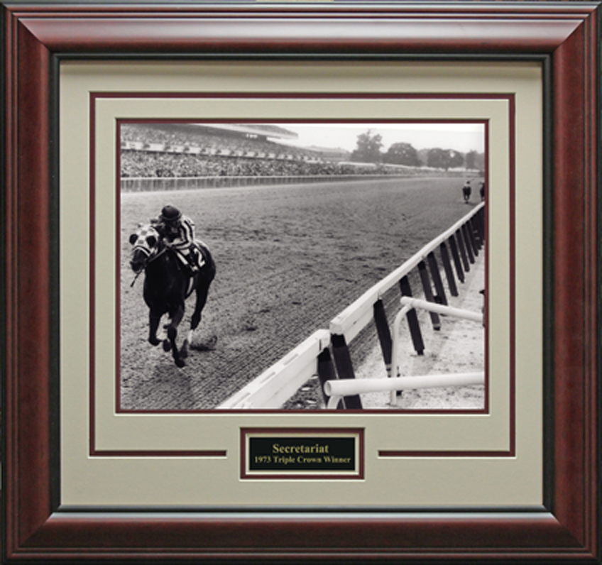 1973 Secretariat Winning the Triple Crown - Framed