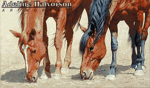 Adeline Halvorson Art Prints of Horses