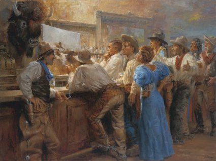 Andy Thomas - Charlie Russell And His Characters - Western Print