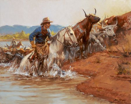 Andy Thomas - River Crossing - Western Print