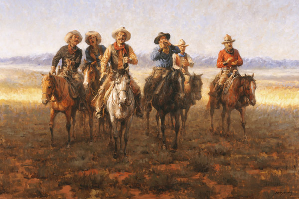 Andy Thomas - Singing Cowboys - Western Print