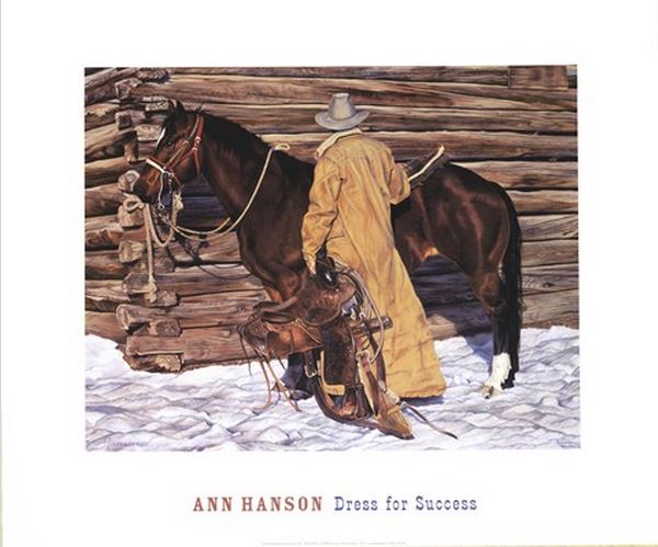 Ann Hanson - Dress For Success - Winter Cowboy Print