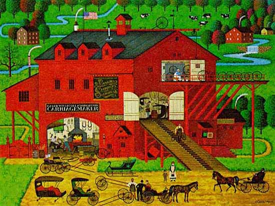 Charles Wysocki - Caleb's Buggy Barn - Limited Edition Print