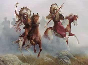 Chuck DeHaan - War Cry - Limited Edition Native American Print