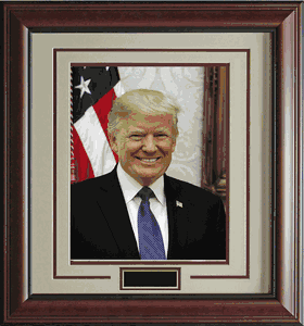 Framed and Matted Portraits of United States Presidents