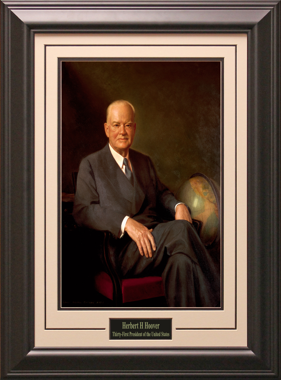 Framed & Matted - Herbert H. Hoover - 31st President of the U.S.
