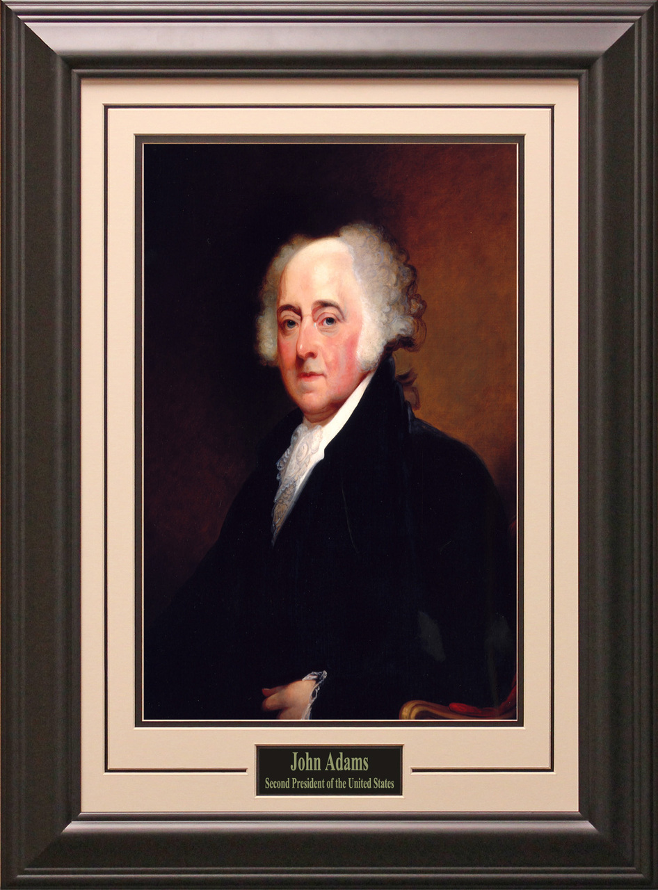 John Adams - 2nd President of the U.S. - Framed and Matted Photo