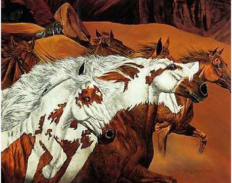 Judy Larson - Four Wolves