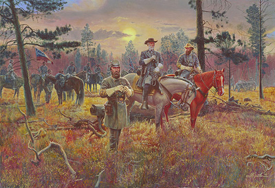 Mort Kunstler - Confederate Sunset - Limited Edition Civil War Print