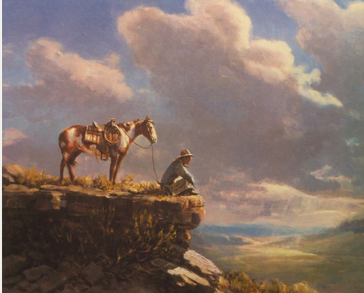 Olaf Wieghorst - His Spotted Pony - Signed & Numbered Print