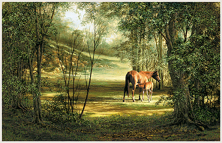 Roberta Wesley - Beginnings - Horse Print