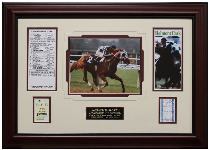Secretariat Triple Crown Memorabilia - Autographed by Ron Turcotte
